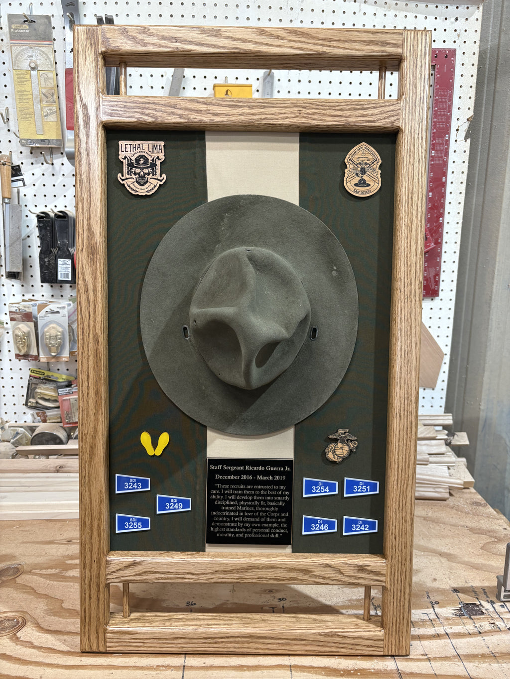 Drill Instructor Plaque – G's Woodshop